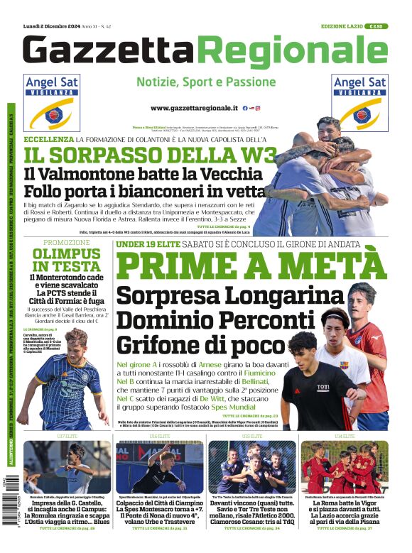 Edicola digitale | Gazzetta Regionale | 02/12/2024